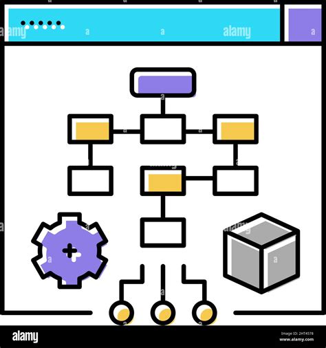 Process System Color Icon Vector Illustration Stock Vector Image And Art Alamy