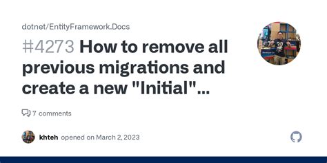 How To Remove All Previous Migrations And Create A New Initial