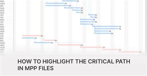 Seavus Project Viewer On Linkedin How To Highlight The Critical Path