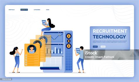 연구를 수행하고 최고의 직원을 모집하는 인공 지능 기술의 벡터 일러스트 디자인은 방문 페이지 웹 웹 사이트 모바일 앱 포스터 전단지 Ui Ux에 사용할 수 있습니다 인공