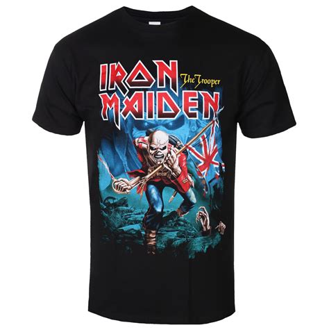 ανδρικό μπλουζάκι Iron Maiden Trooper Eddie Rock Off Imtee168mb