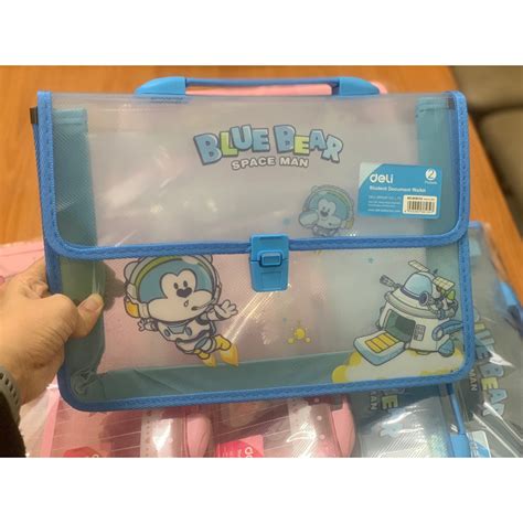 Hq Free Sticker Hs Deli Plasticbag With 2 Compartments Cartoon Image Bluepink Plastic