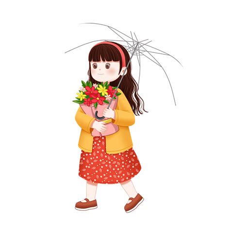 摄图网402460820撑伞的女孩（非企业商用）