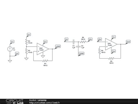 Preamp Circuitlab