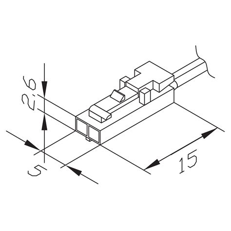 Dupont 254mm Led Male Plugled Cables2pin Connectors Led Connector