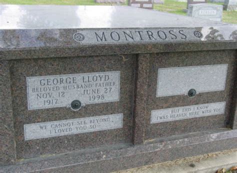 George Lloyd Montross 1917 1998 Mémorial Find A Grave