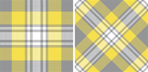 노란색 회색 흰색의 격자 무늬 패턴 헤링본 원활한 스코틀랜드 체크 격자 무늬 플란넬 셔츠 스카프 판초 담요 던지기 또는 다른