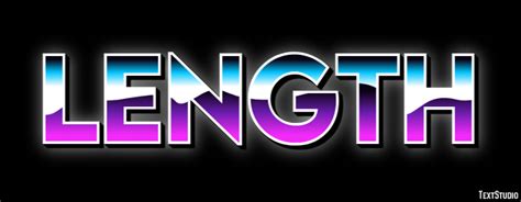 Length Text Effect And Logo Design Word