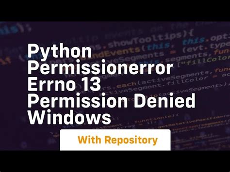 permissionerror