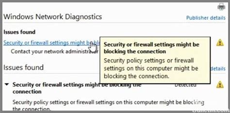 How To Repair Security Or Firewall Might Be Blocking The Connection Error Message Windows