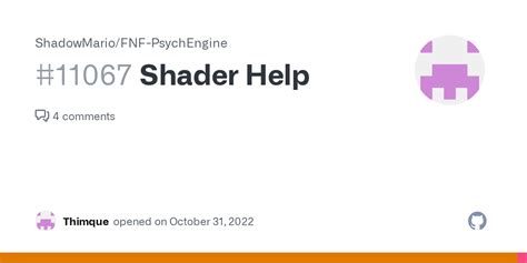 Shader Help · Issue 11067 · Shadowmariofnf Psychengine · Github
