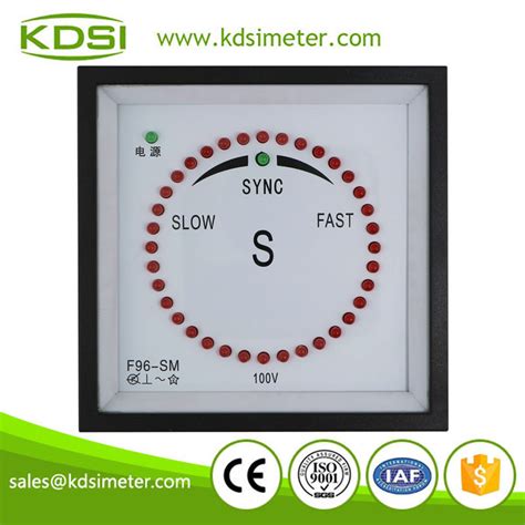 High Quality Professional F96 Sm 100v Sync Pulse Type Panel Led Generator Synchroscope Meter