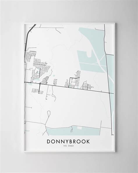 Melbourne Donnybrook Map Print • Wall Art Print • Chelsea Chelsea