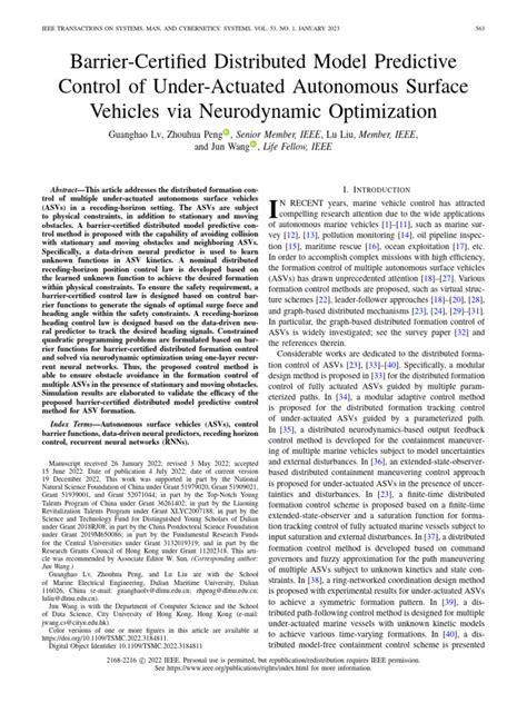 Barrier Certified Distributed Model Predictive Control Of Under Actuated Autonomous Surface