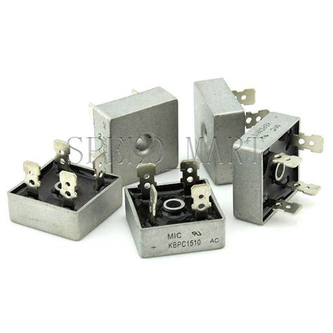 5 pcs KBPC1510 Bridge Rectifier Gleichrichter 1000V AC change DC 15A ...