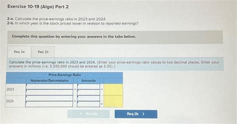 solved required information exercise 10 19 algo calculate