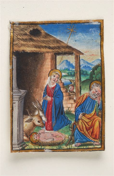 Book Of Hours Nativity Princeton University Art Museum