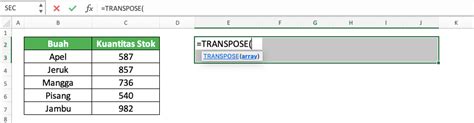 Cara Menggunakan Rumus Transpose Excel Fungsi Contoh Dan Langkah Penulisan Compute Expert