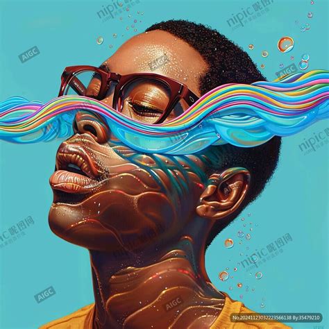 Ai创作图扭曲人像插画 夸张人物插画 数字肖像插画 独特个性创新插画插图 蒸汽波海报 写实人物插画 个性夸张海报 泡泡糖美学 视冲击力广告装饰画 炫彩创意广告 潮牌烟雾插画 超写实插画 彩虹糖