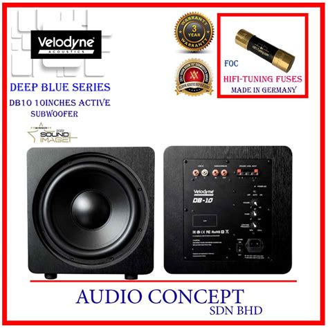 velodyne db 10 10 active subwoofer deep blue series free t