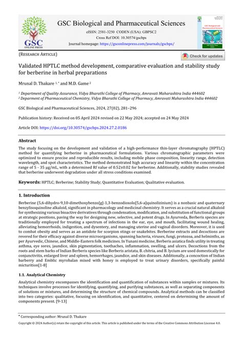 Pdf Validated Hptlc Method Development Comparative Evaluation And