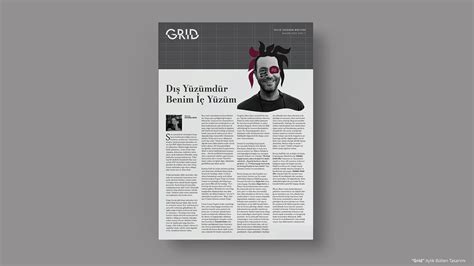 Grid Monthly Bulletin Design Babe Project On Behance