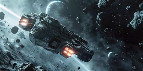 Future Asteroid Mining Operation Ai Generation Premium Ai Generated Image