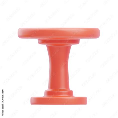 3d Model Of A Red Circle Table Red Circle Table Model For An Eye