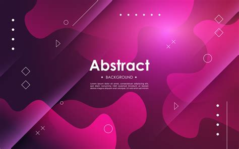 Abstract Gradient Dark Purple Liquid Color With Geometric Shape Background Eps10 Vector