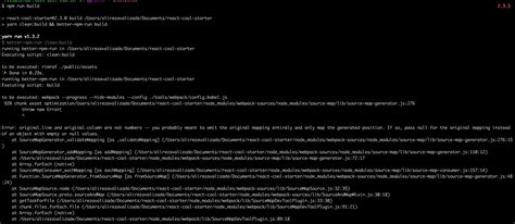 App Is Crashing On Additional Asset Processing Issue Wellyshen React Cool Starter