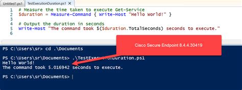 Cisco Secure Endpoint 844 Blocks Powershell Command For 5 Seconds