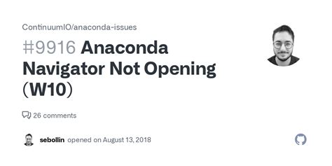 Anaconda Navigator Not Opening W Issue Continuumio Anaconda Issues Github