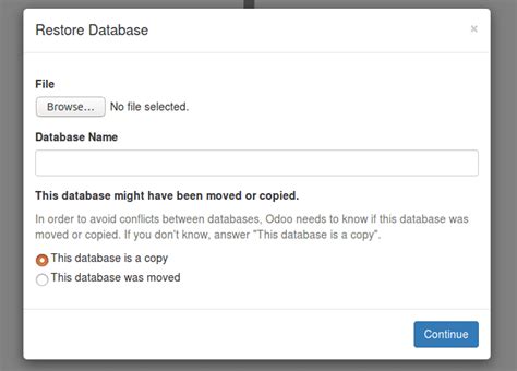 odoo database management what is odoo database management