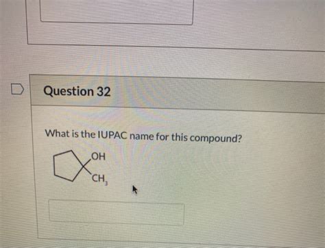 Solved D Question What Is The IUPAC Name For This Chegg Com