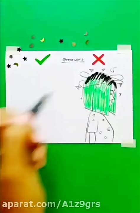 نقاشی آسان دختر دخترانه