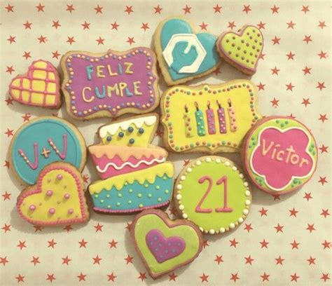 Pin En Cookie Birthday Galletas De Cumpleaños Feliz Cumpleaños