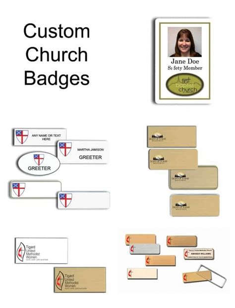 Church Name Tags And Badges