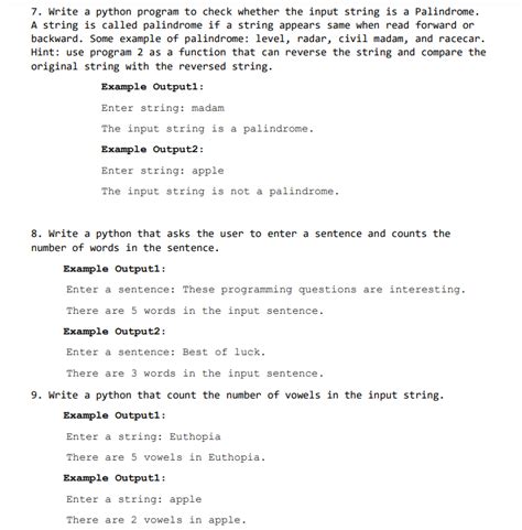 Solved Write A Python Program To Check Whether The Input Chegg