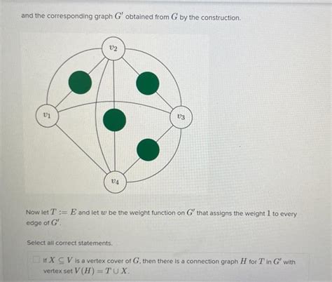 Solved Let Gve Be An Undirected Connected Graph And