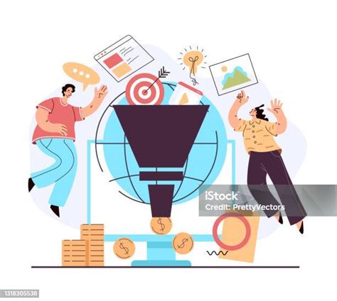 수익창출 소셜 미디어 팁 요금 전략과 추종자와 돈 수입을 유치 벡터 플랫 그래픽 디자인 모던 스타일 일러스트 고객에 대한 스톡 벡터 아트 및 기타 이미지 Istock