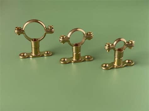 Tala Brass Pipe Bracket Outdoor Diy Shower Bracket Kitchen Rail Pipe Hanger Barnandbrass