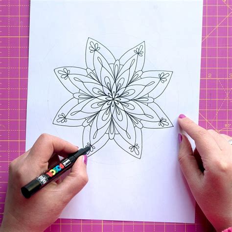 Mandala Tutorial Step By Step OLIVIA MENDOZA