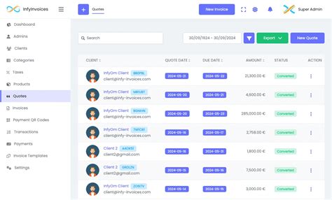 Laravel Invoice Management System