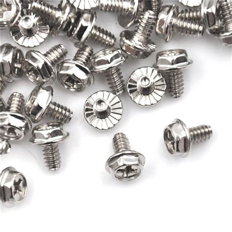 Toothed Hex Screws 10pcs For Desktop Pc Silver For Pcie Gpu Pci