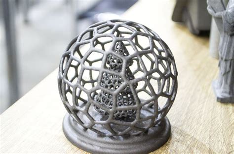 Art Object Printed 3d Printer Molten Plastic Powder Model Printed On 3d Printer Editorial Image