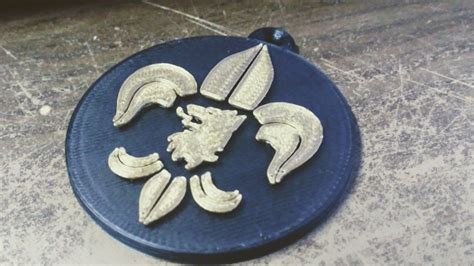 Česká Skautská Lilie Czech Scout Lilly By Medvjed Download Free Stl Model