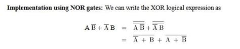 Logic Help Explain This Boolean Equation XOR With NOR Gates Mathematics Stack Exchange