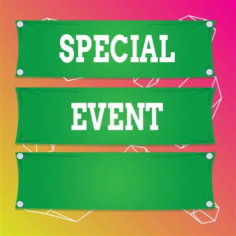Word Writing Text Special Event Business Concept For Activity Or