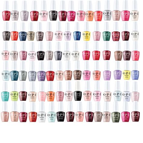 Opi Nail Gel Color Chart Opi Gelcolor Full Collection List With