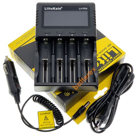 LiitoKala Lii-PD4 + автоадаптер 12V | Купить зарядное устройство ...